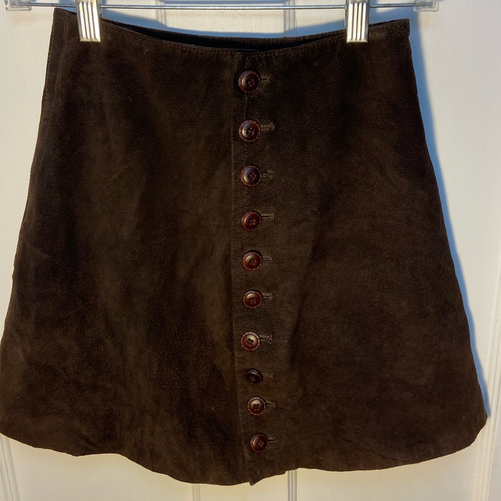 100% Leather Vintage Express Skirt - Gem